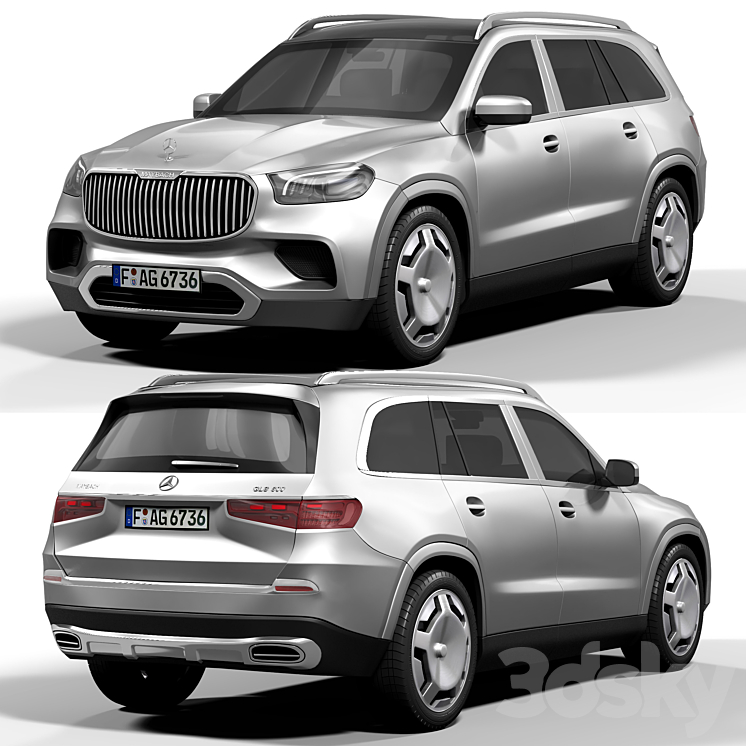 Mercedes-Benz-GLS_600_Maybach - Ground Transport - 3D model