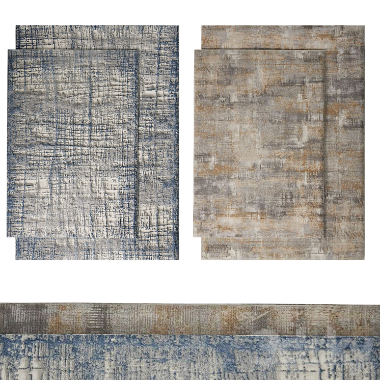CALVIN KLEIN Rush Rug Set of 4 Carpets - Carpets - 3D model