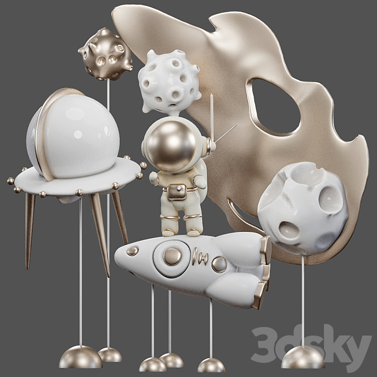 space set1 figure - Sculpture - 3D model