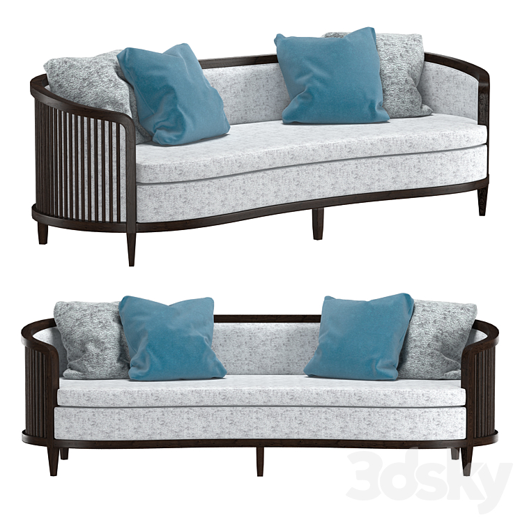 LARGO SOFA UPHOLSTERED BACK - Sofa - 3D model