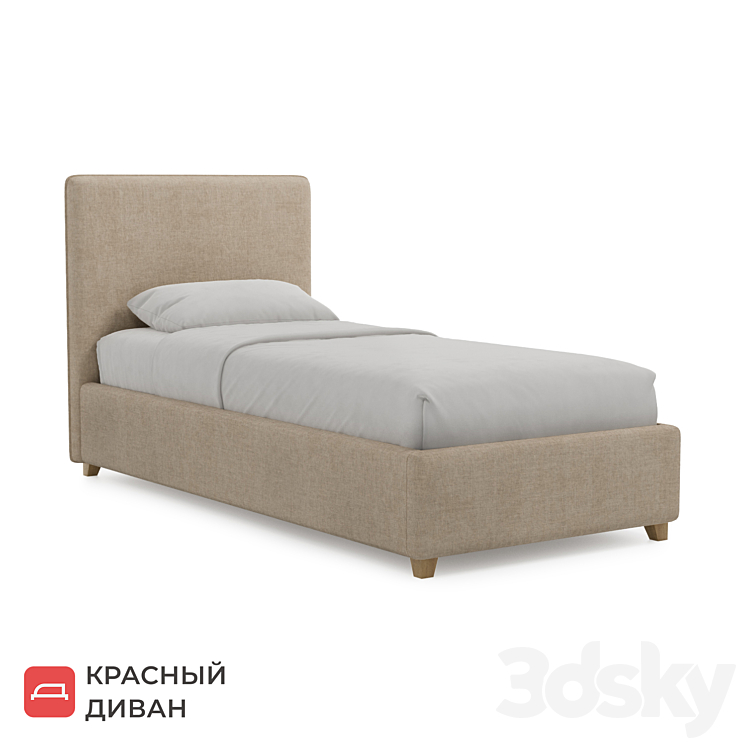 Single bed Brook - Bed - 3D model