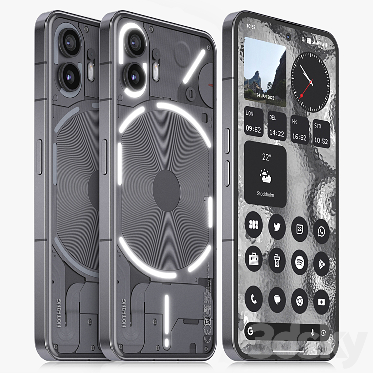 Nothing Phone 2 - Phones - 3D model