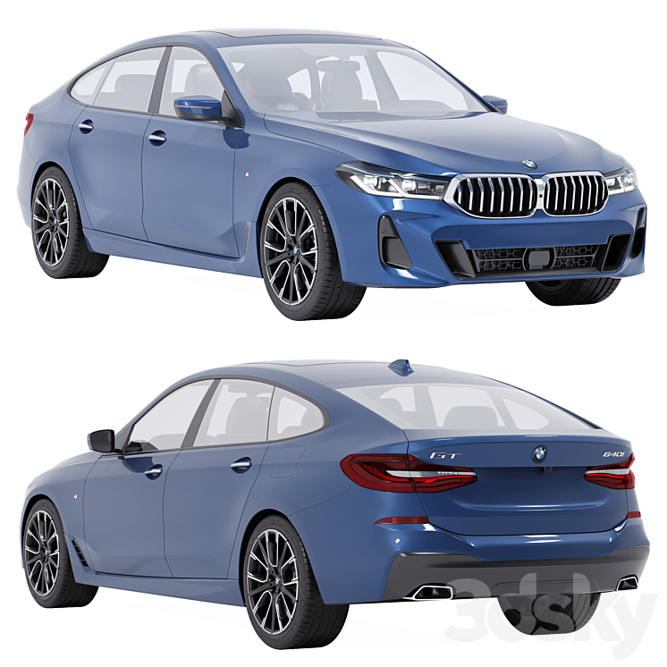 BMW 6 GT 640i xDrive - Ground Transport - 3D model