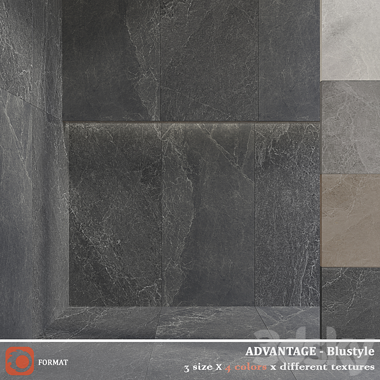 Blustyle - ADVANTAGE - Tile - 3D model