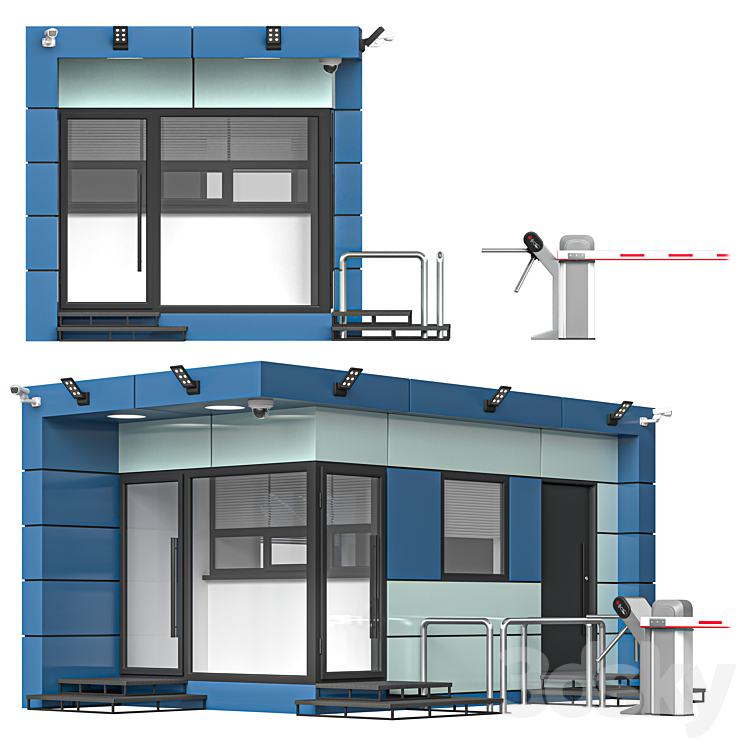 Security room, L02 Premium - Building - 3D model