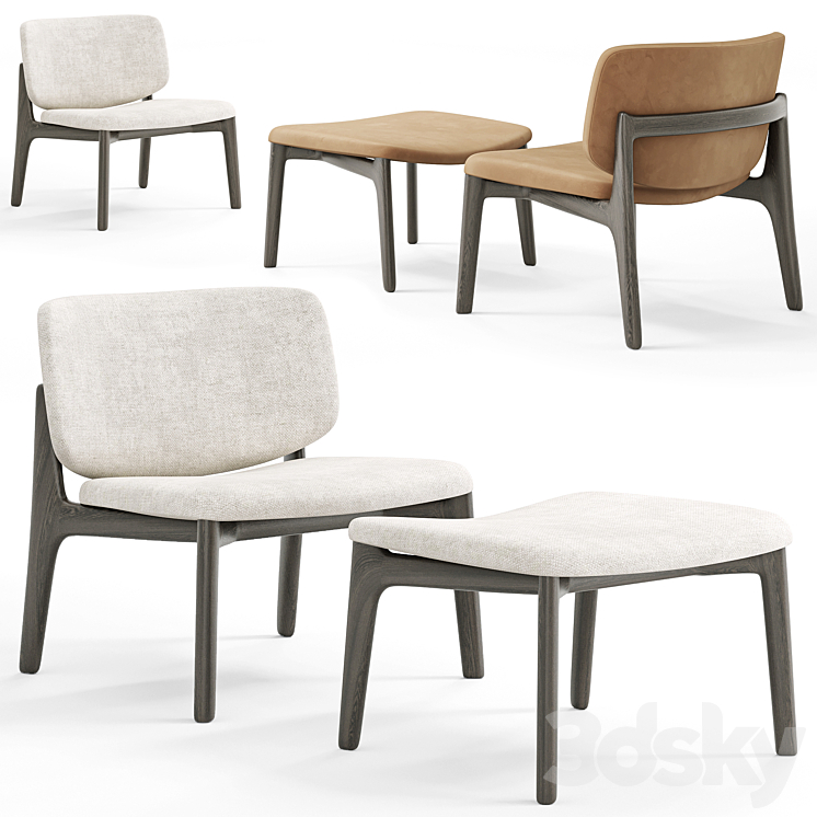 Curve Armchair by Poltrona Poliform - Arm chair - 3D model