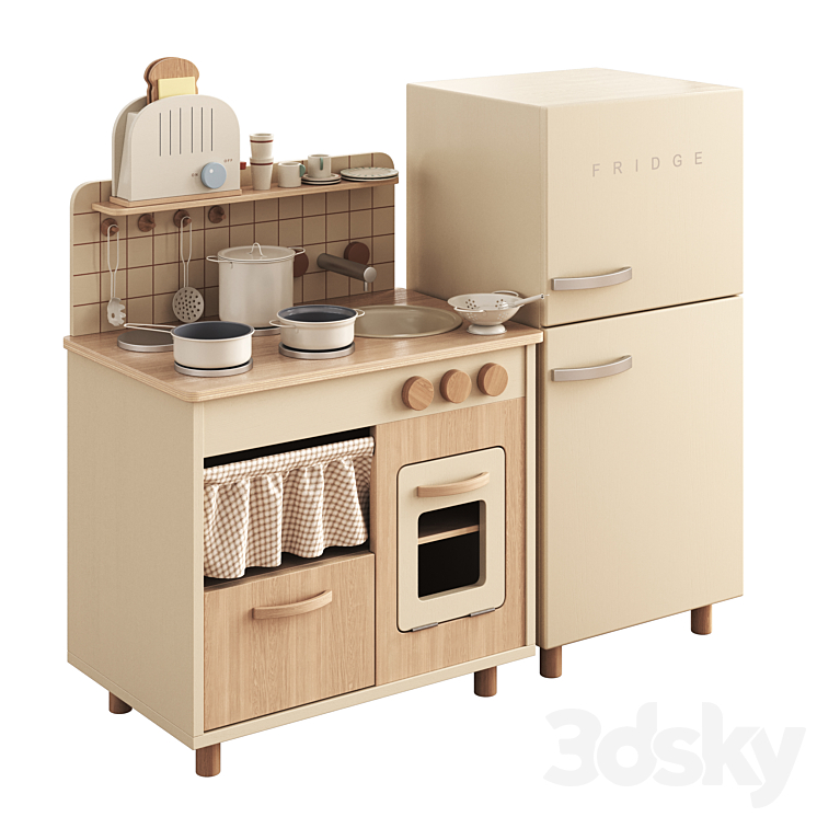 Zara kitchen toy set - Toy - 3D model