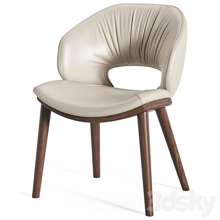 Cattelan Italia Miranda wood chair - Chair - 3D model