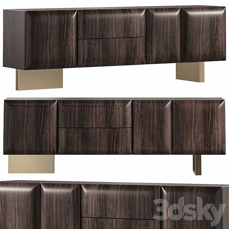 AIKO TV Wall by Emmemobili - Console - 3D model