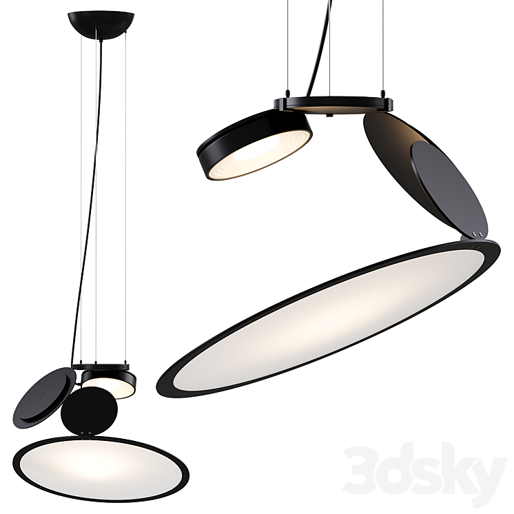 Suspended designer lamp Cut by AXOLIGHT - Pendant light - 3D model
