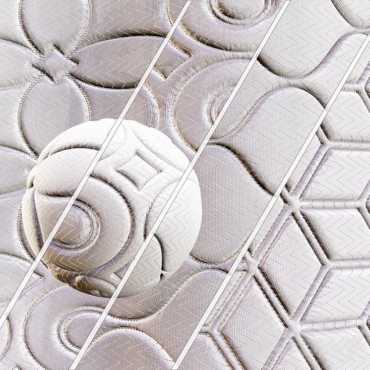 4 Fabric Mattress materials -vol.03 - Miscellaneous - 3D model