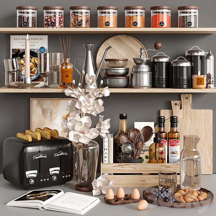Kitchen decorKitchen decor set 06 - Other kitchen accessories - 3D model