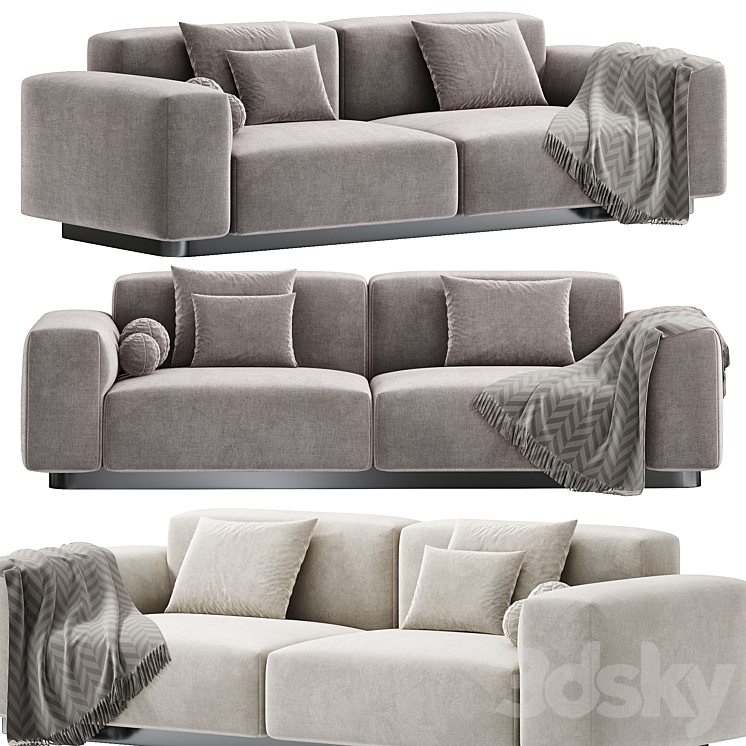 Soft Modular Sofa By Vitra - Sofa - 3D model