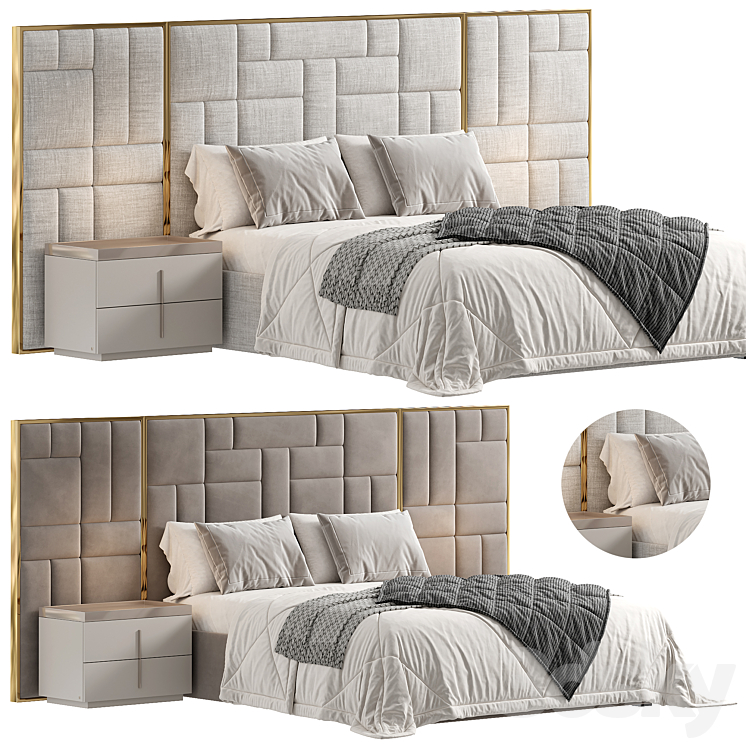 Montreal bed - Bed - 3D model