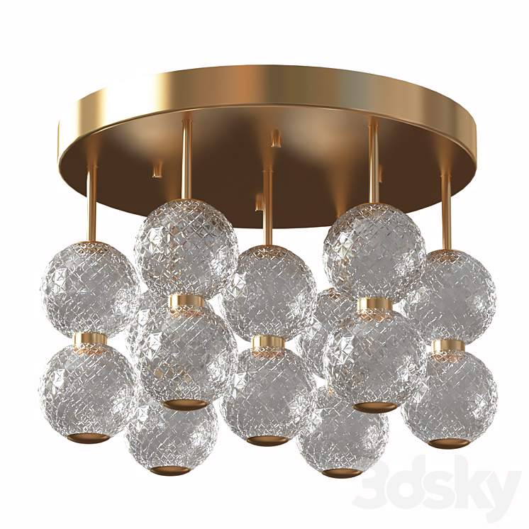 CARA Ceiling chandelier - Pendant light - 3D model
