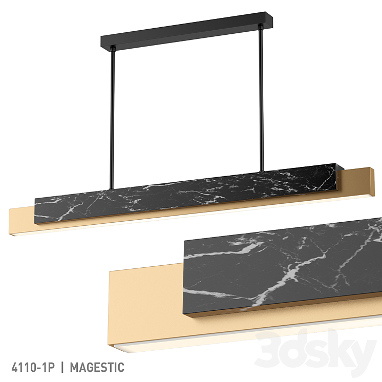 Favorite 4110-1P - Pendant light - 3D model