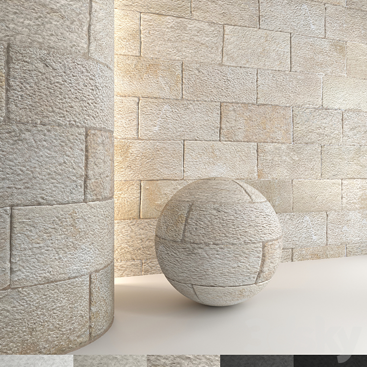 Stone wall 23 - Stone - 3D model