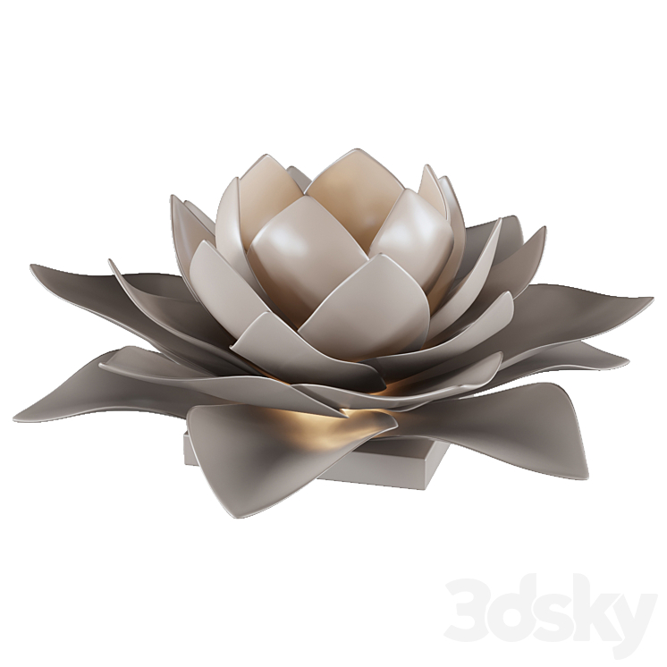 lamp lotus - Table lamp - 3D model