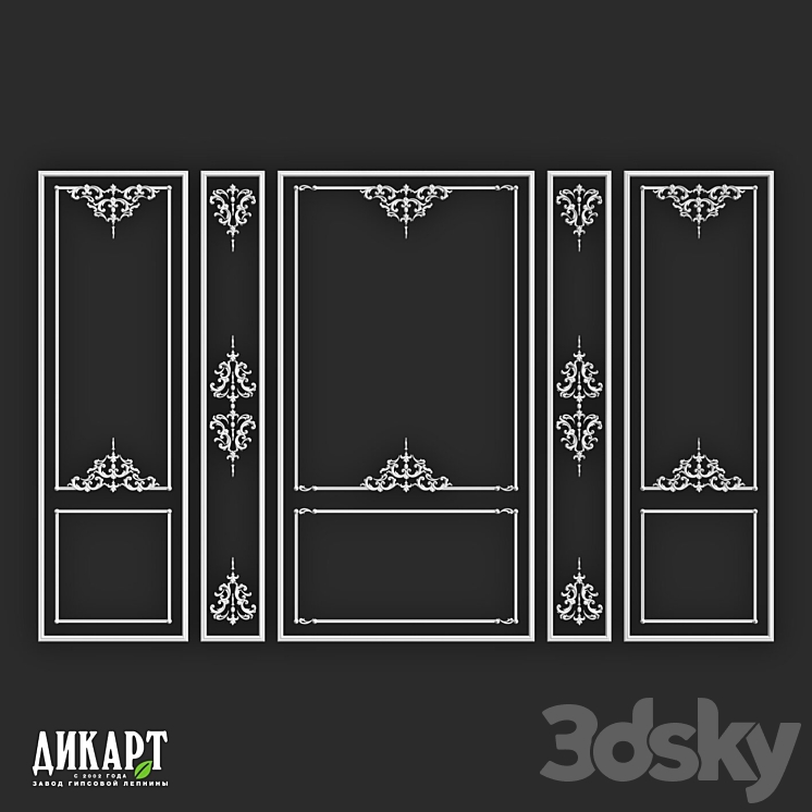 Dikart Frame-35 - Decorative plaster - 3D model