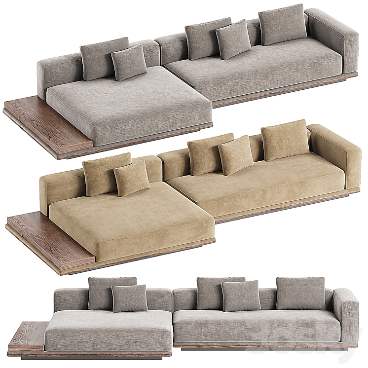 Minotti Horizonte - Sofa - 3D model