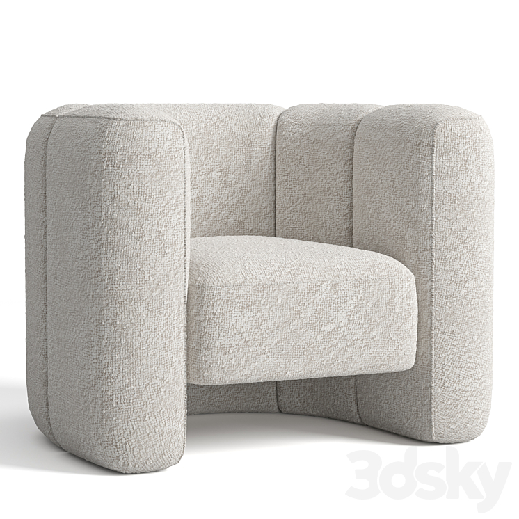 Mila Chair - Arm chair - 3D model