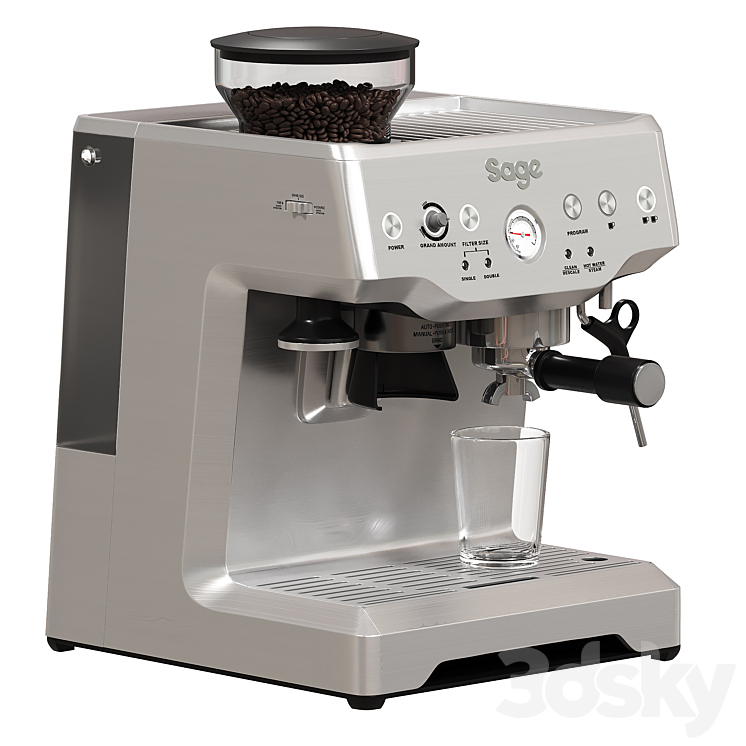 Sage Barista Express Coffee Machine - Kitchen appliance - 3D model