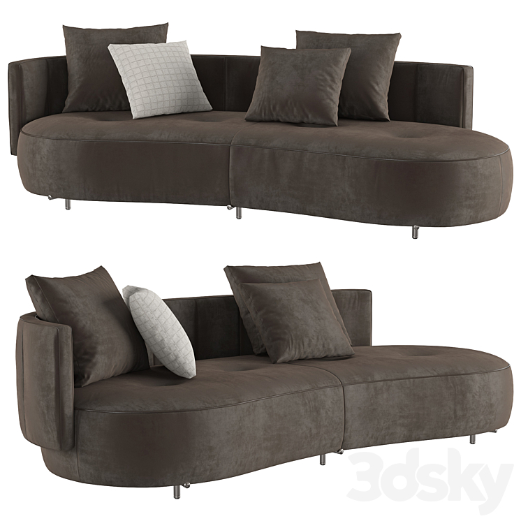 Angled Open - End Sofa Torii Bold - Sofa - 3D model