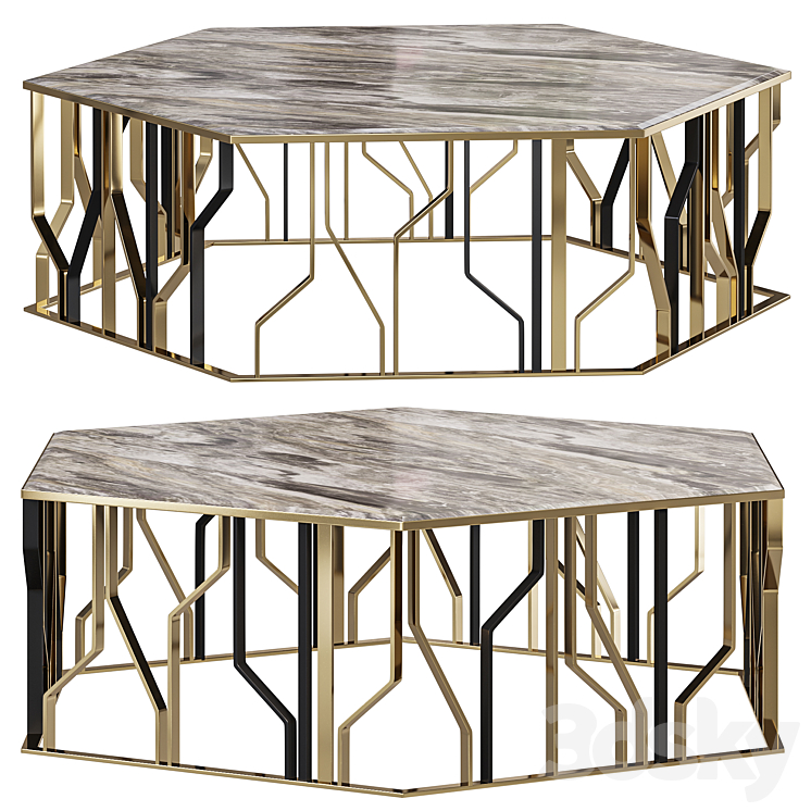 Ginza small table by Longhi - Table - 3D model