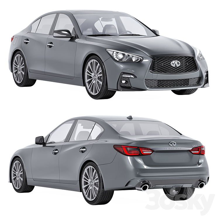 Infiniti Q50 - Ground Transport - 3D model