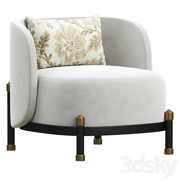 Grayson armchair - Arm chair - 3D model