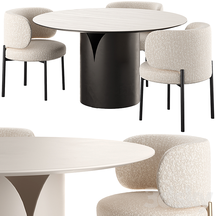 VIDA round dining table by davis furniture and Akiko Chair - Table ...