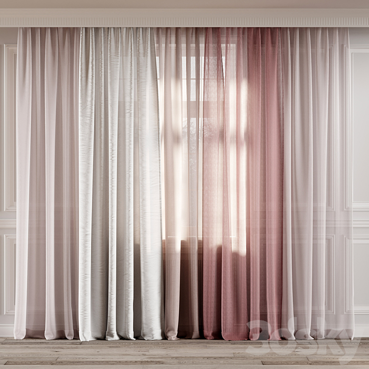 Curtains 551 C - Curtain - 3D model