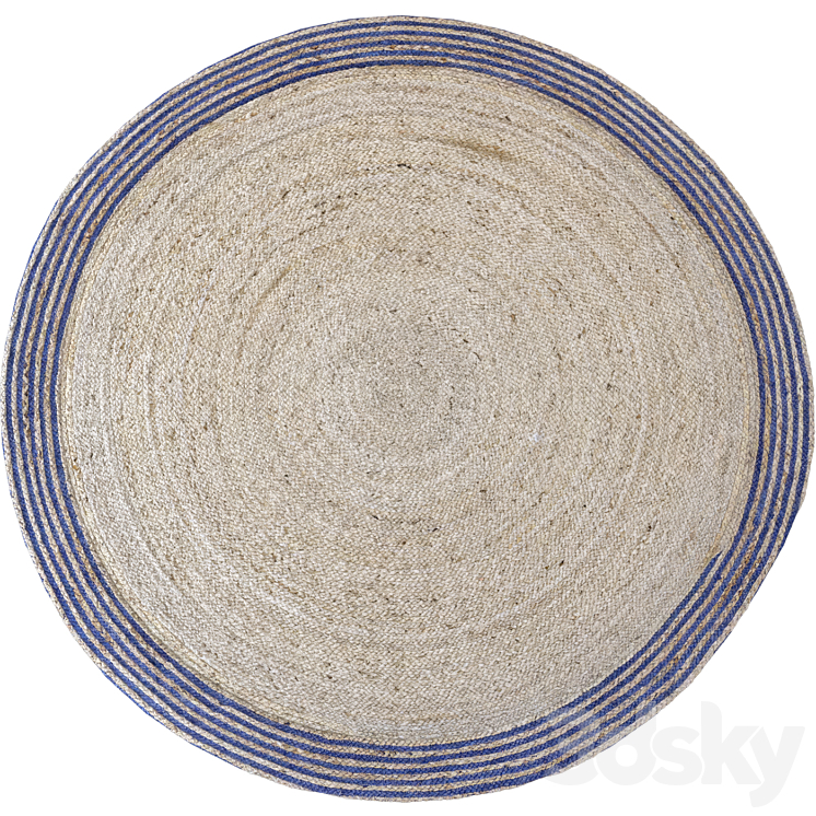 Capry Navy Jute - Carpets - 3D model