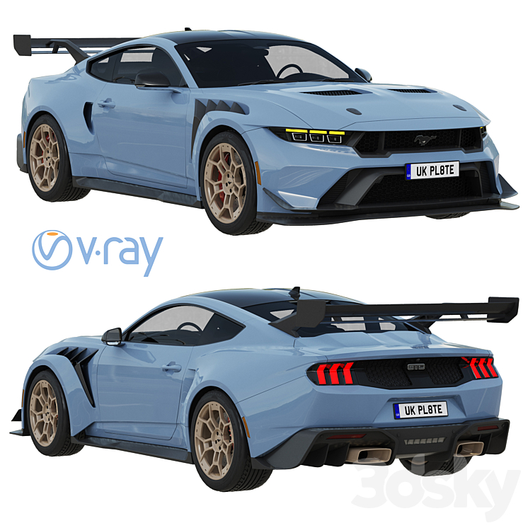 Ford Mustang GTD 2025 - Ground Transport - 3D model