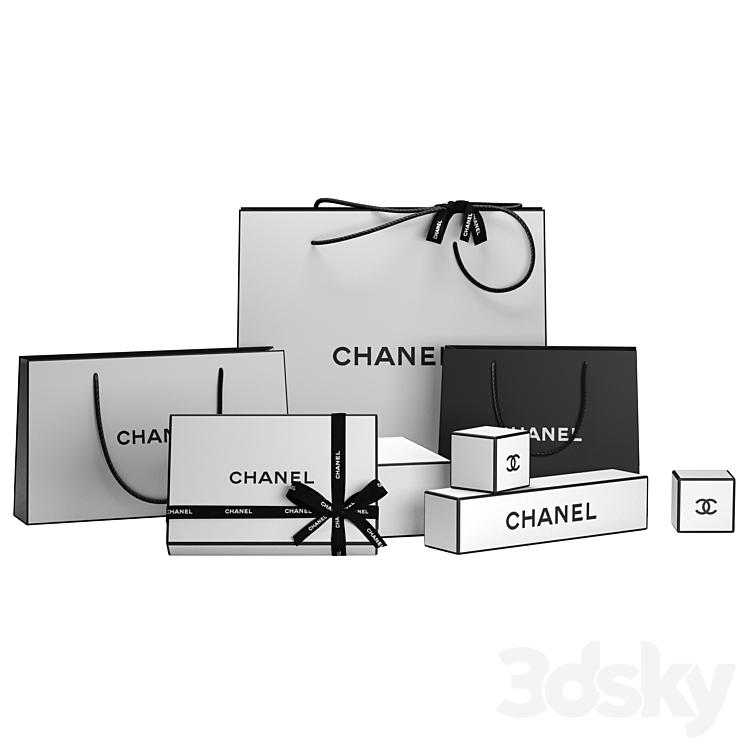 CHANEL - set of packaging boxes - Other decorative objects - 3D model