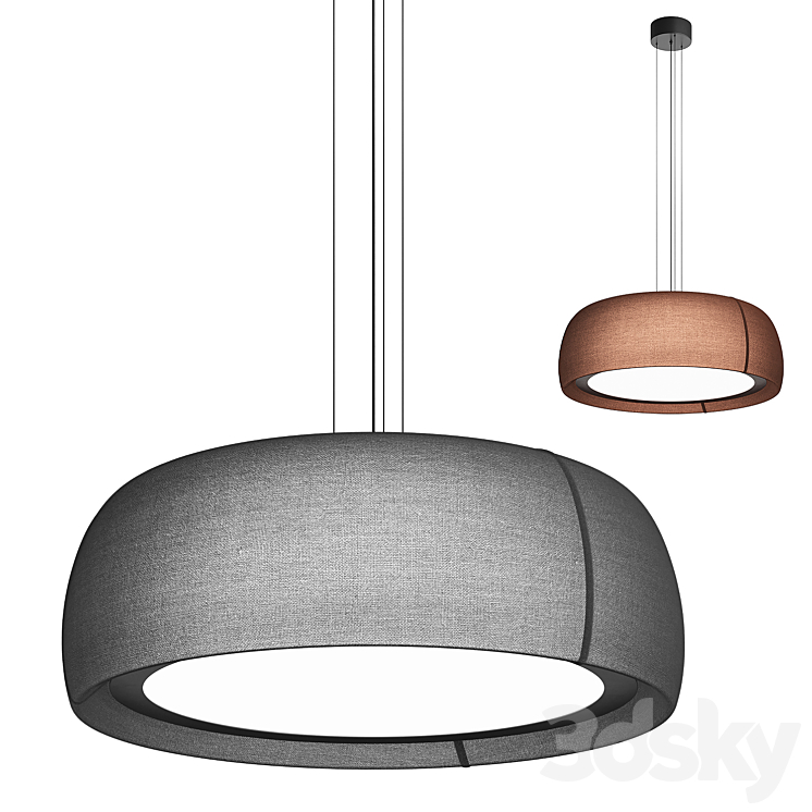 Gong Pendant Light by LedsC4 - Pendant light - 3D model