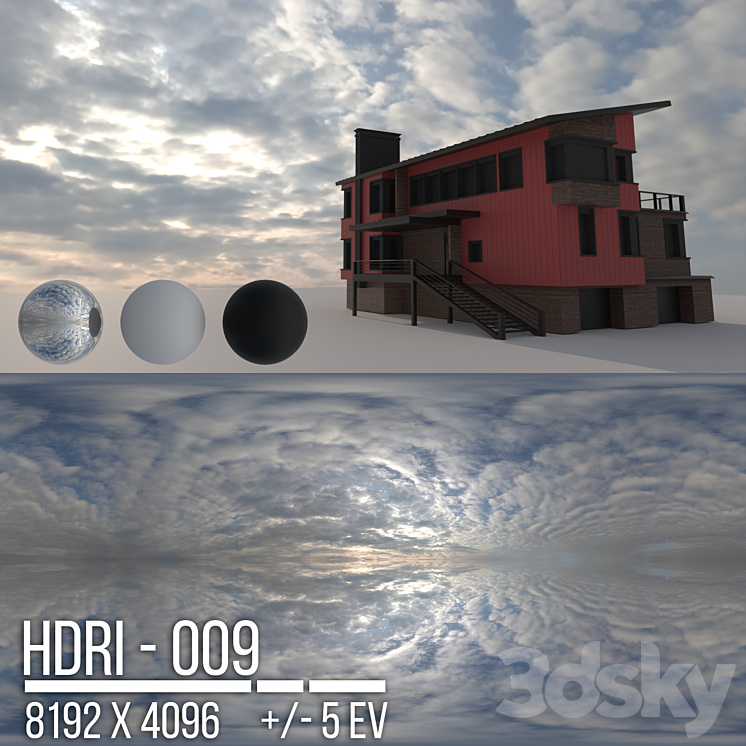 HDRI Sky - 009 - HDRI - 3D model