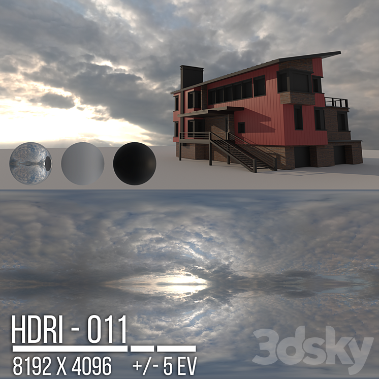 HDRI Sky - 011 - HDRI - 3D model