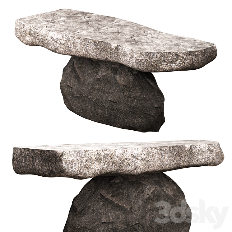 Stone table - Table - 3D model