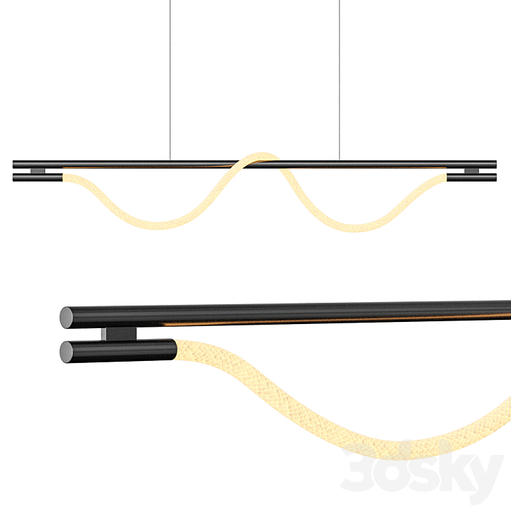 GLORIFY OPTIC LONG Lampatron - Pendant light - 3D model