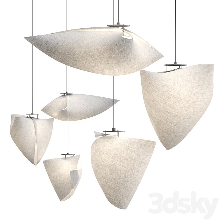 Ballet Composition Suspension - Pendant light - 3D model