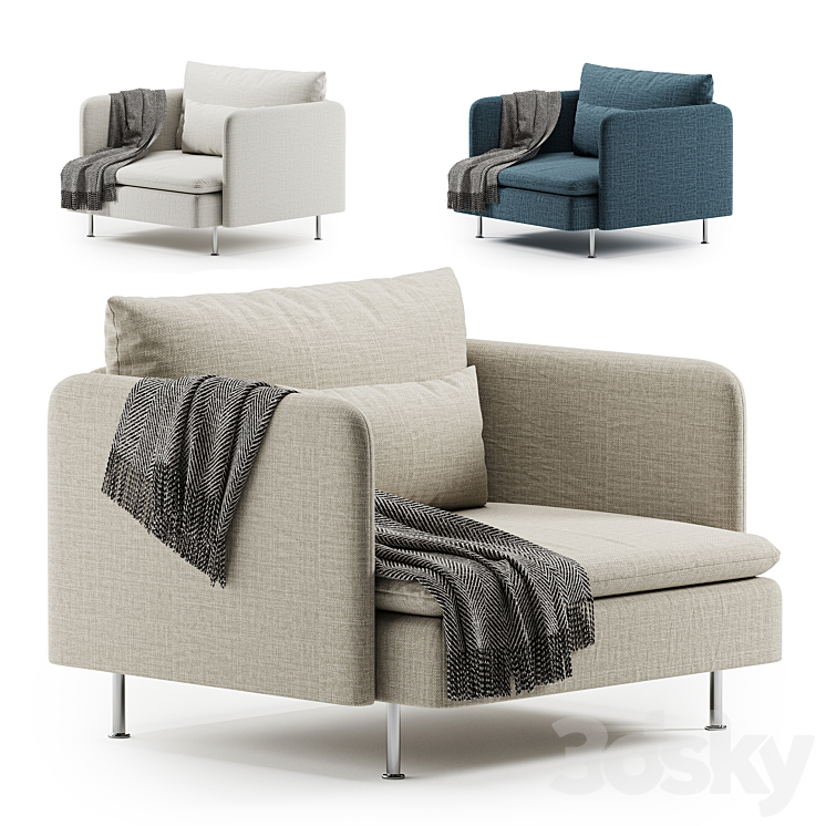 Soderhamn armchair - Arm chair - 3D model