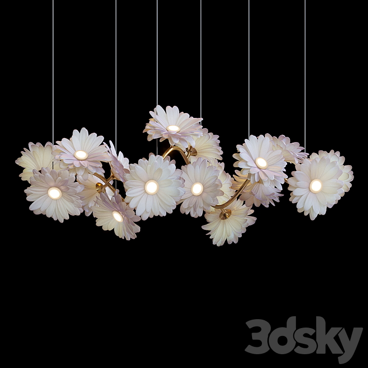Light composition Vargov®Design - LC0390 Bloomlight - Pendant light ...