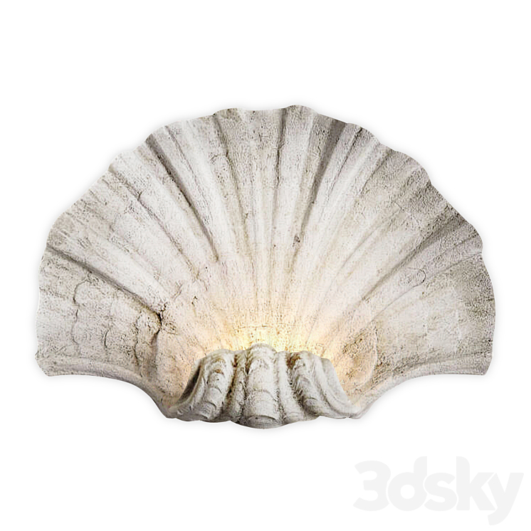 Cox London, Scallop Shell Wall Light - Wall light - 3D model