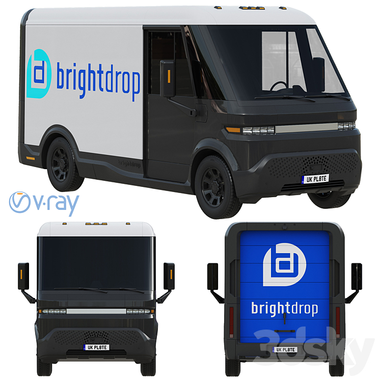 BrightDrop Zevo 400 - Ground Transport - 3D model