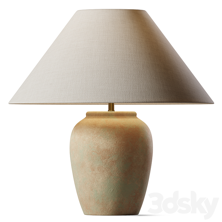 Zara Home DESK LAMP BASE CERAMIC - Table lamp - 3D model