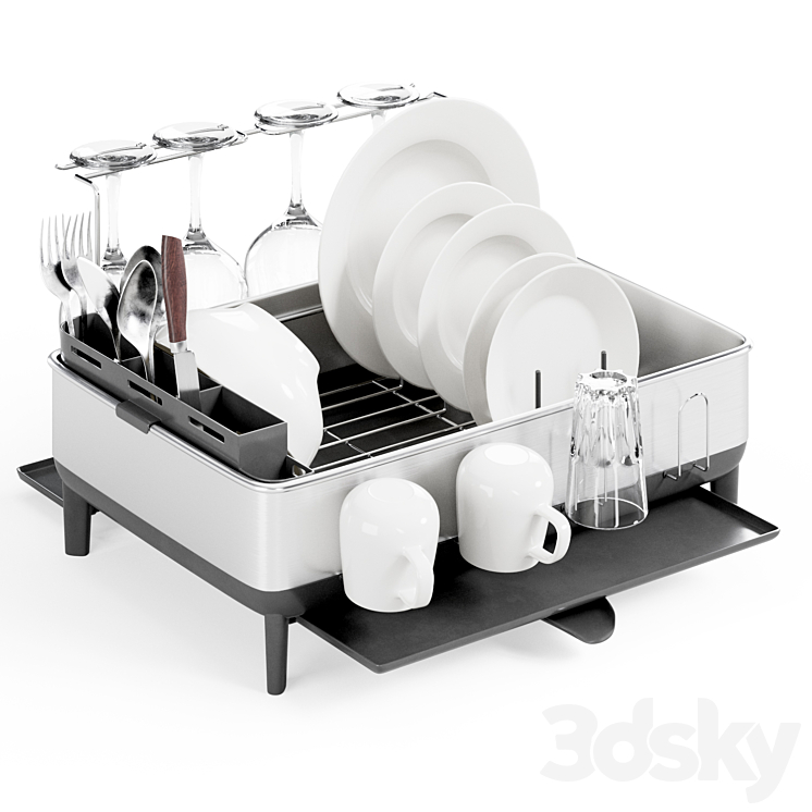 Simplehuman dish drainer - Tableware - 3D model