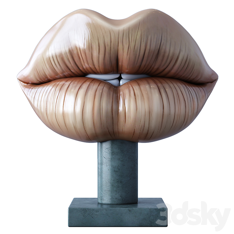 Figurine Lips - Sculpture - 3D model