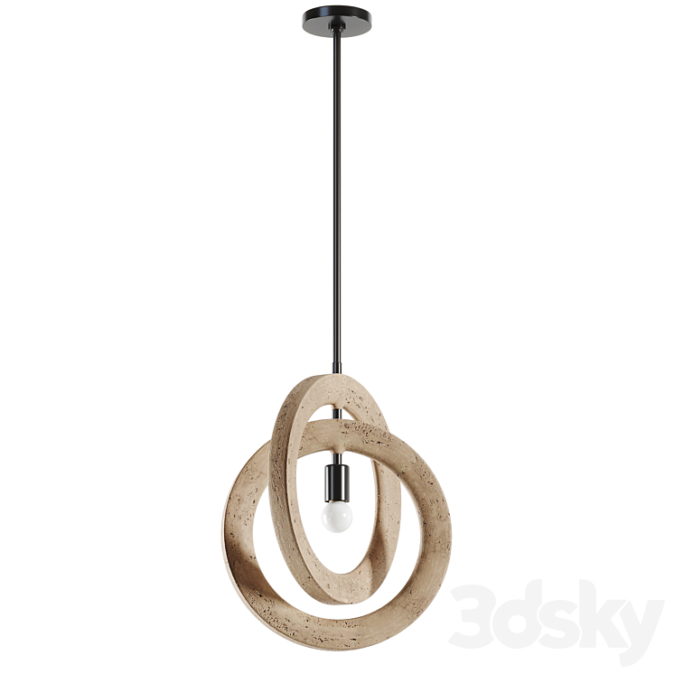 Black Rooster Decor - Tufo Pendant - Pendant light - 3D model