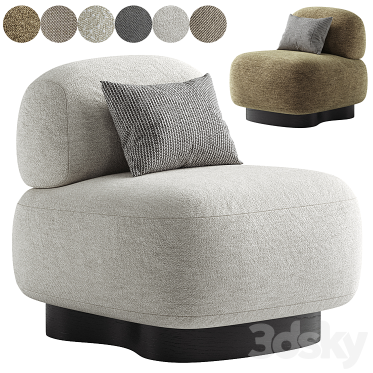 Niko Small Lounge Chair - Arm chair - 3D model